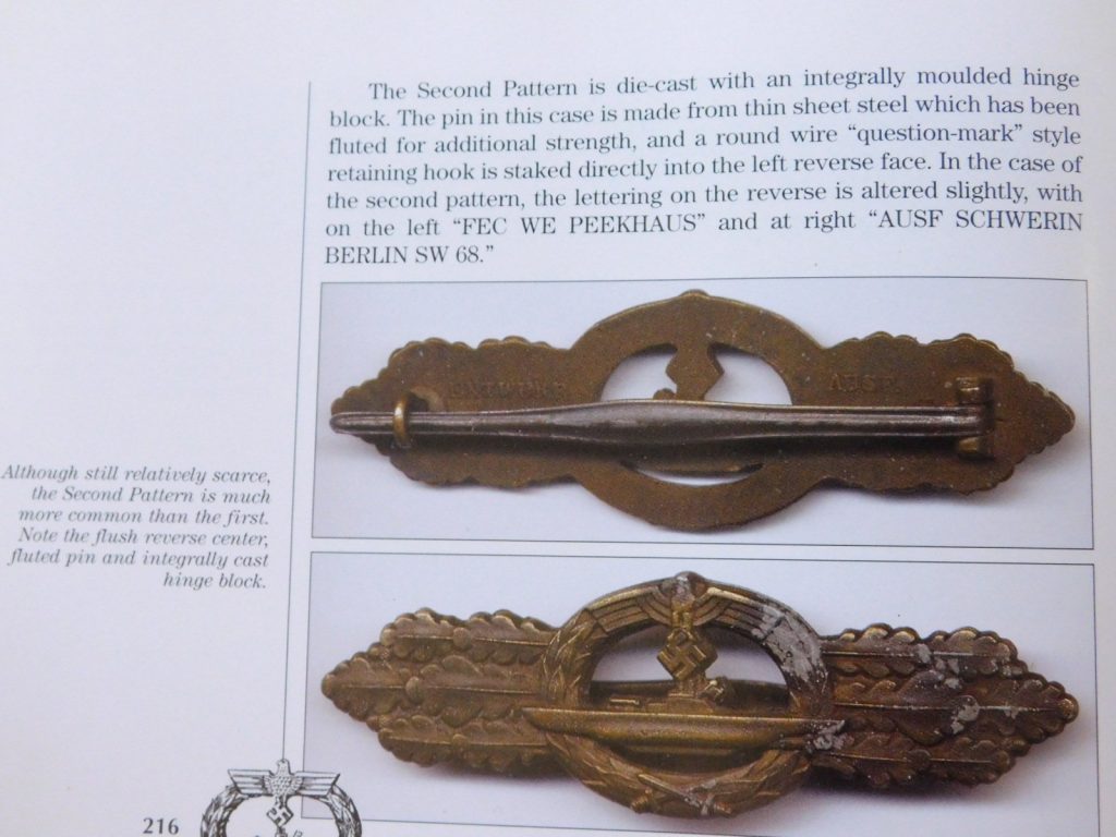 WWII German Bronze U-Boat Submarine Combat Clasp -ORIGINAL- Trade In ...