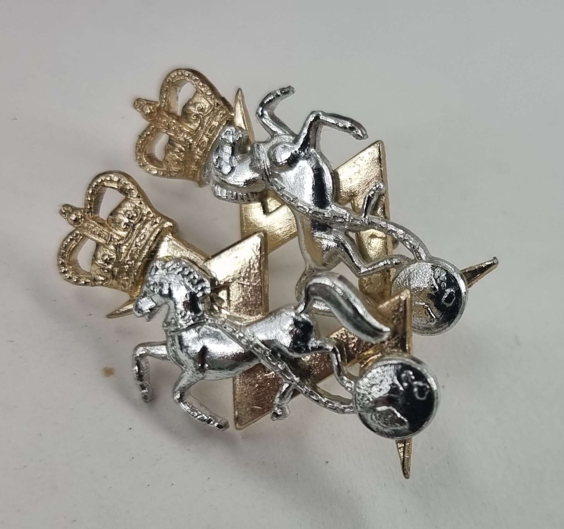 Royal New Zealand Electrical & Mechanical Engineers Collar Badges Pair ...