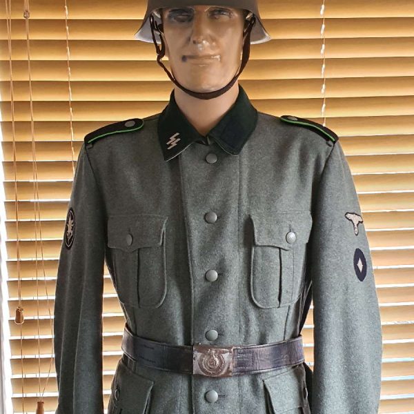 German Greatcoat with SS badges - Trade In Military