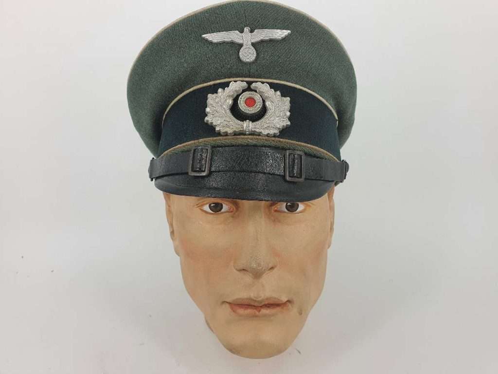 WWII German Heer Officers Visor Cap dated 1939 - Trade In Military