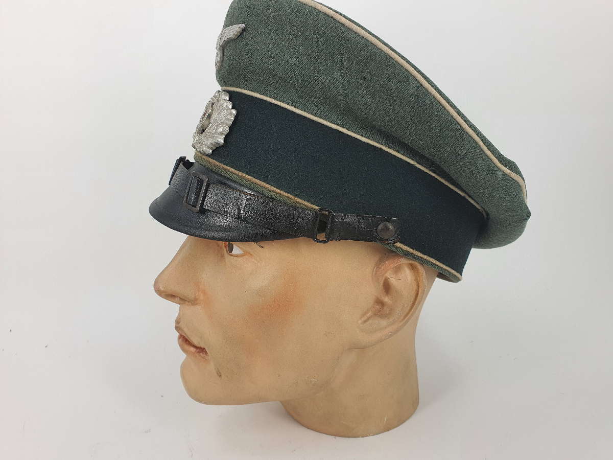 WWII German Heer Officers Visor Cap dated 1939 - Trade In Military