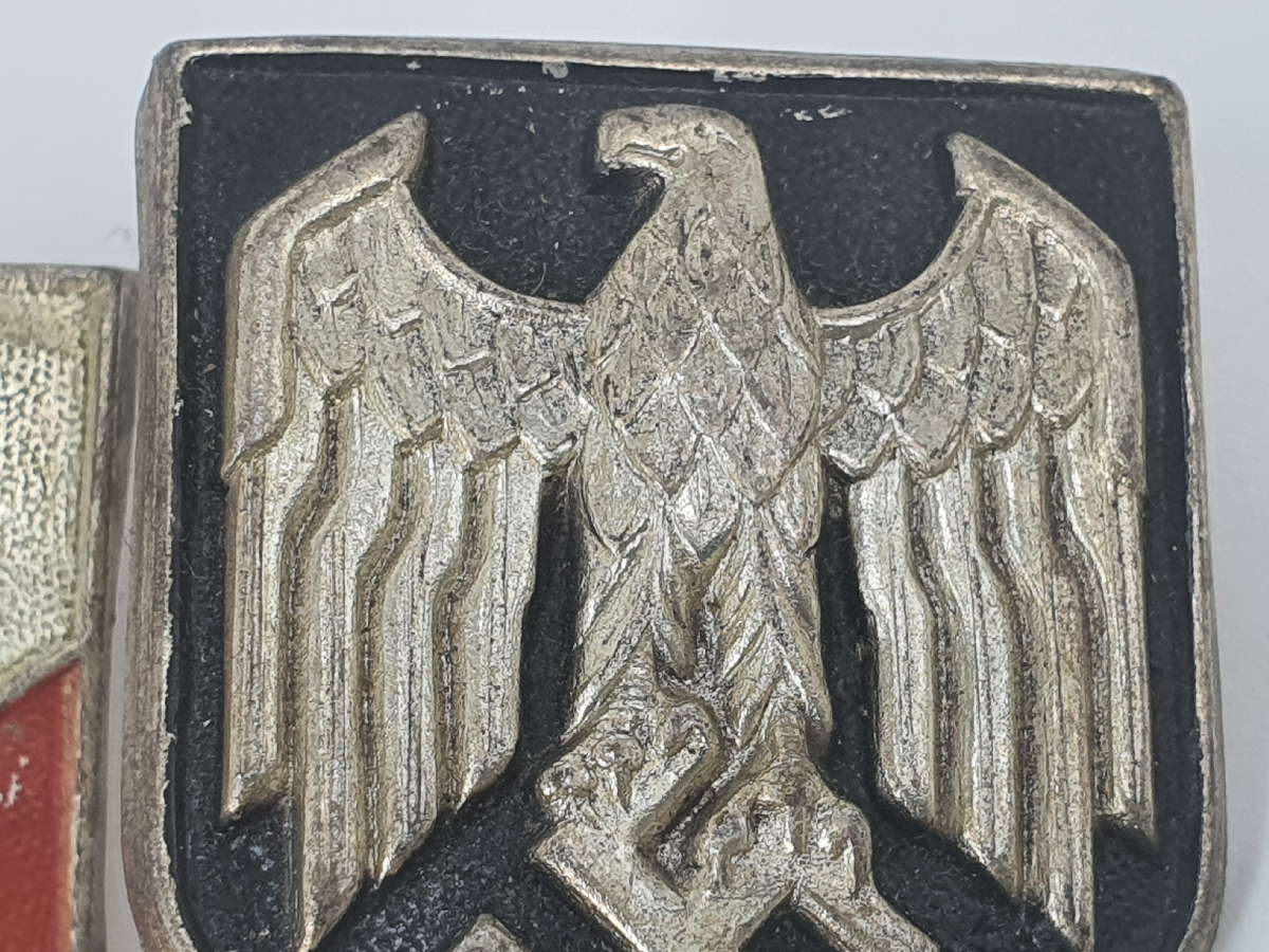 WWII German Heer Tropical Helmet Eagle Shield Set - Trade In Military