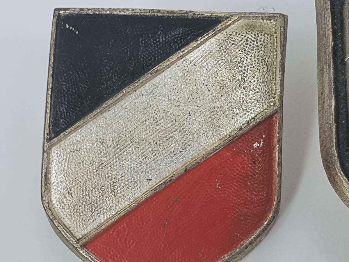 WWII German Heer Tropical Helmet Eagle Shield Set - Trade In Military