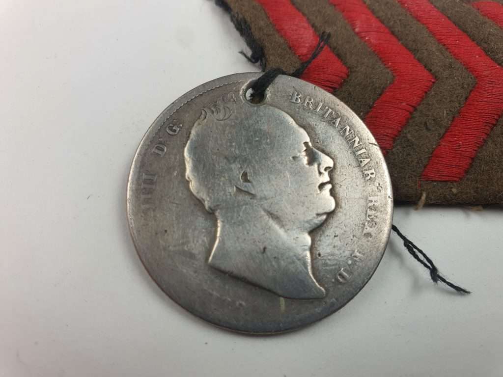 WWII New Zealand Overseas Service Chevrons With Lucky Coin - Trade In ...