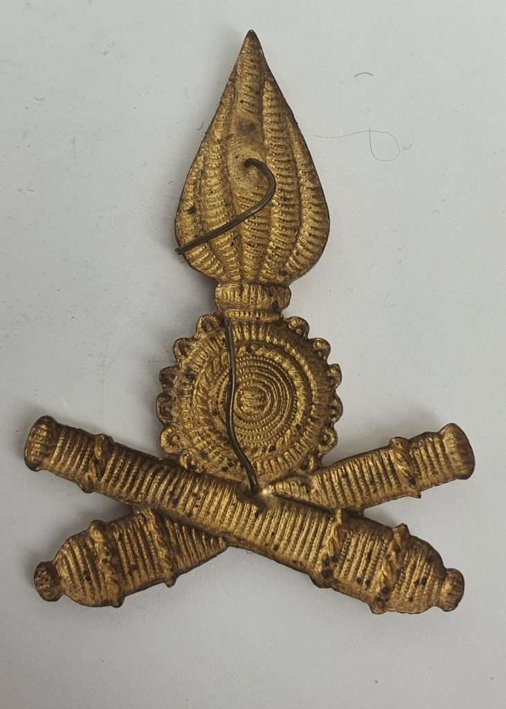 WWII Italian Royal Army Heavy Artillery Badge for Officers parade ...
