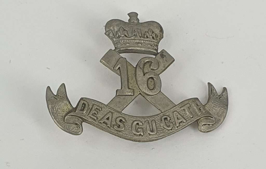 WWI 16th Canadian Scottish Regiment Cap Badge - Trade In Military
