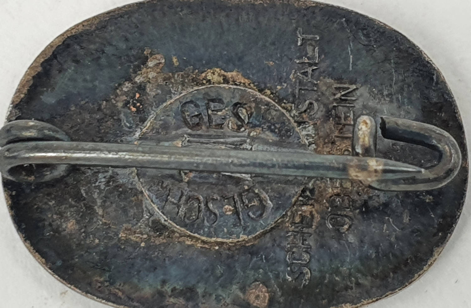WWII German RAD Arbeits Dank Enamel Pin - Trade In Military
