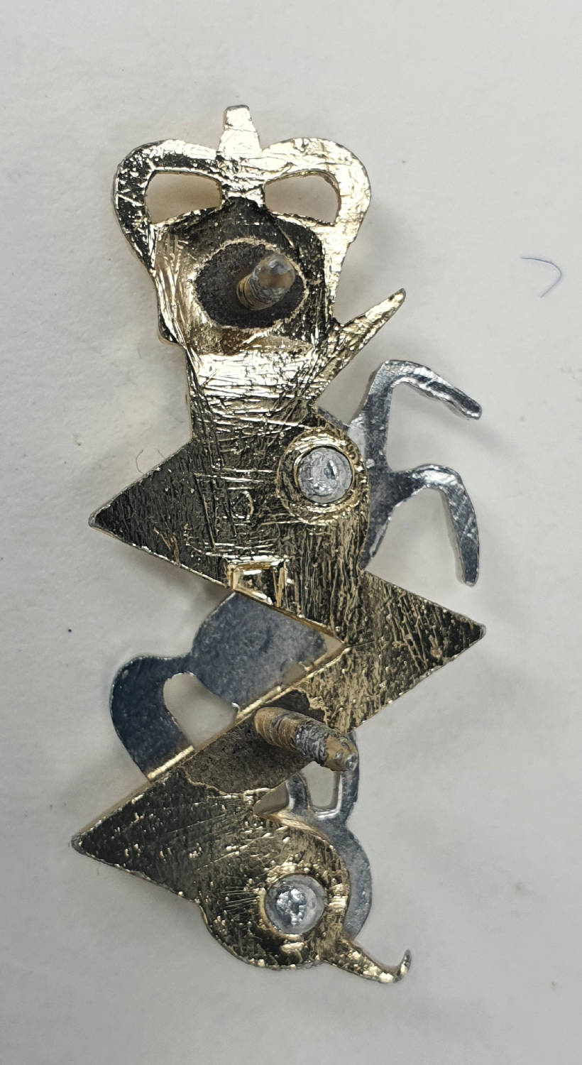 Royal New Zealand Electrical & Mechanical Engineers Collar Badge QC ...