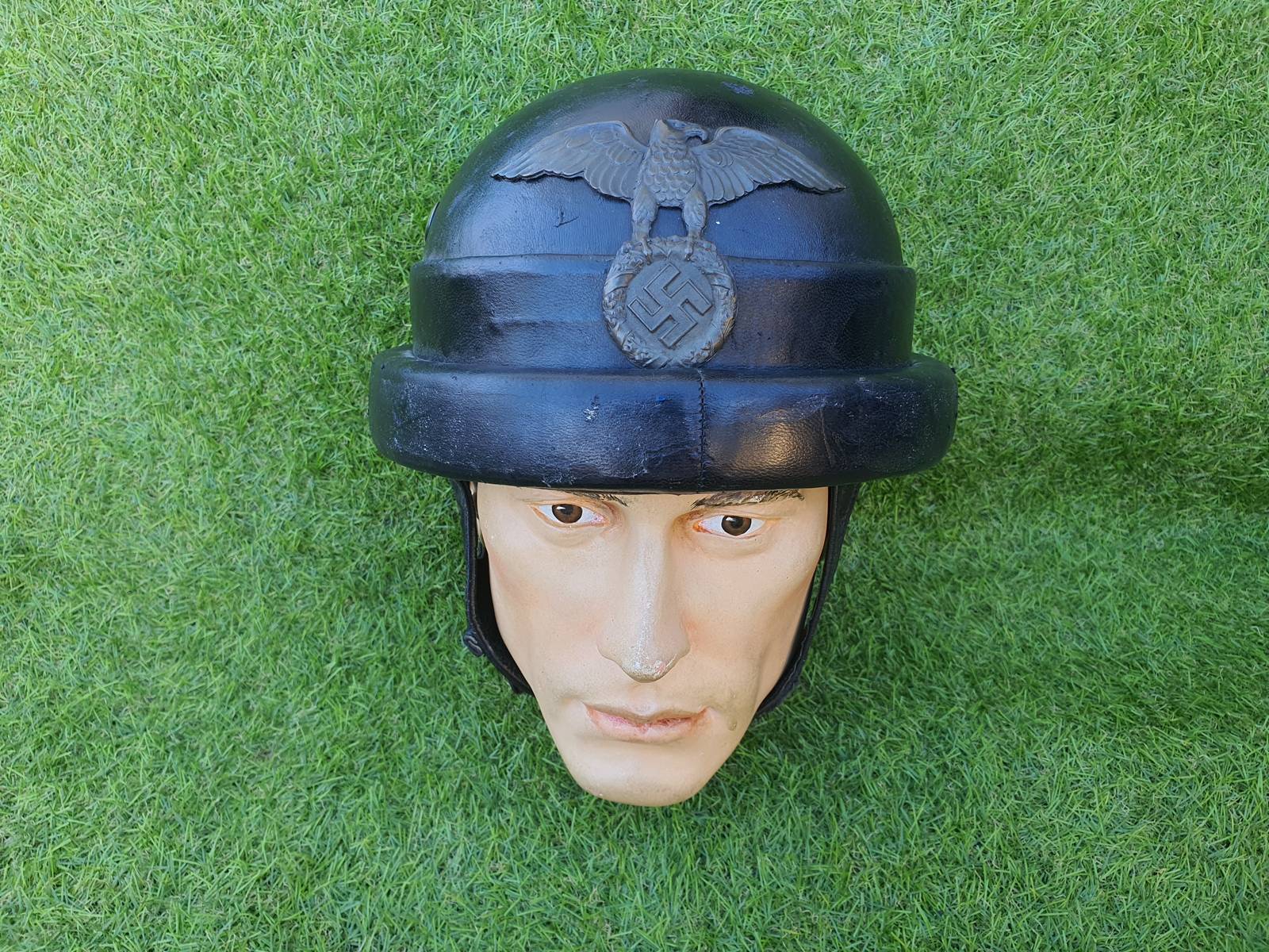 WWII German NSKK Padded Leather Crash Helmet Italian Made - Trade In ...