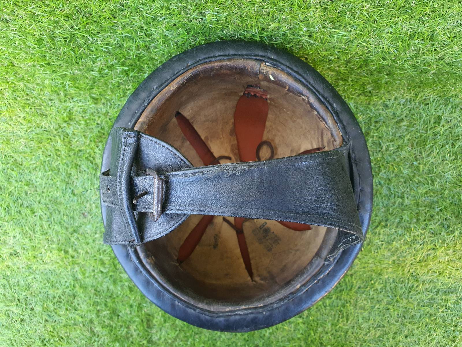 WWII German NSKK Padded Leather Crash Helmet Italian Made - Trade In ...
