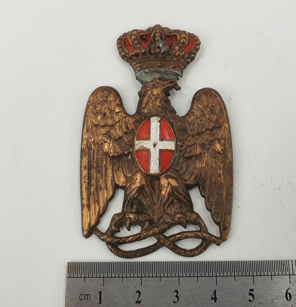 WWII Italian African Police Cap Badge - Trade In Military