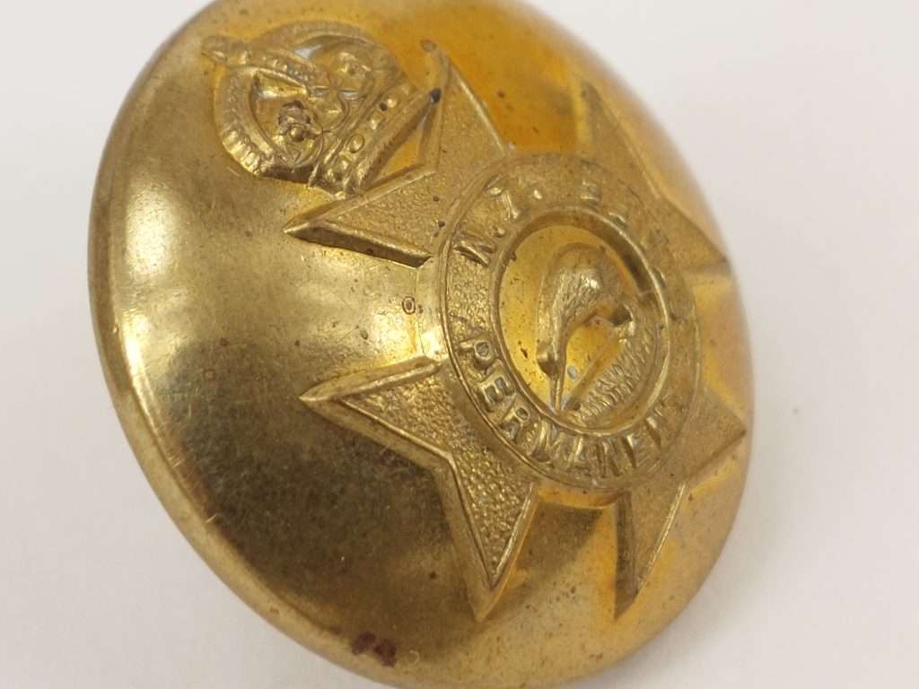 New Zealand Permanent Staff Button - Trade In Military
