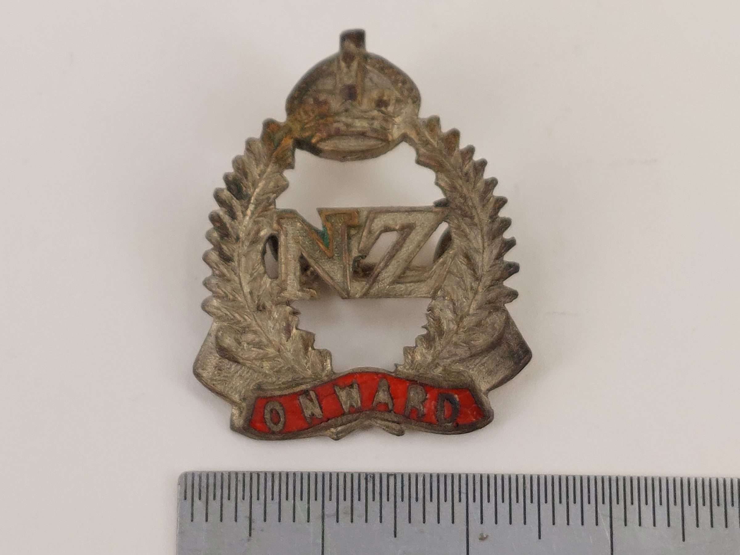 New Zealand Onward Sweetheart Badge KC - Trade In Military