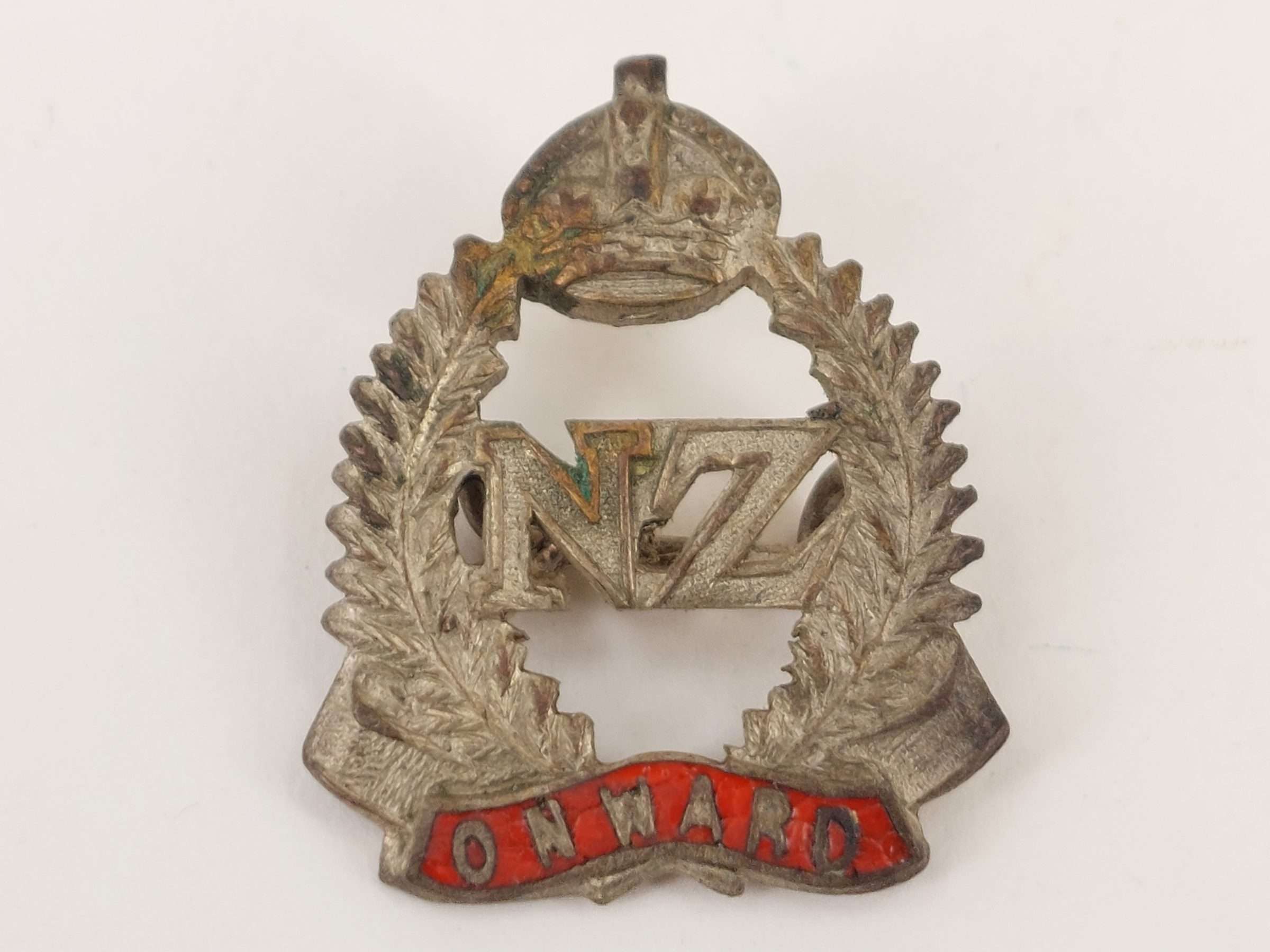 New Zealand Onward Sweetheart Badge KC - Trade In Military