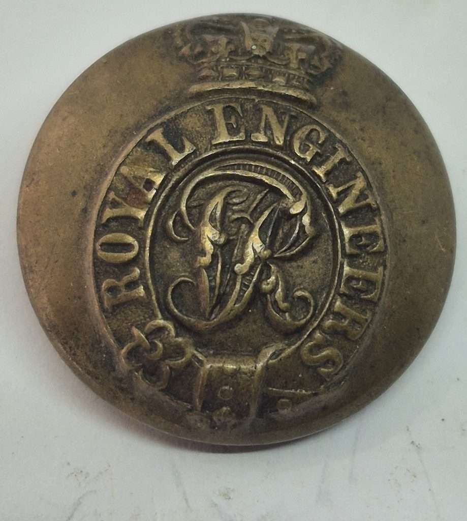 Victorian British Army Royal Engineers Button - Trade In Military
